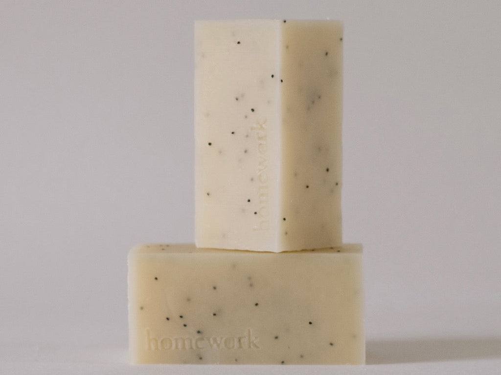 homework architectural soap blocks 3 - Poppy Seed, Charcoal, Clay ...