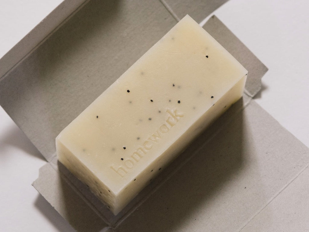 homework architectural soap blocks 3 - Poppy Seed, Charcoal, Clay ...